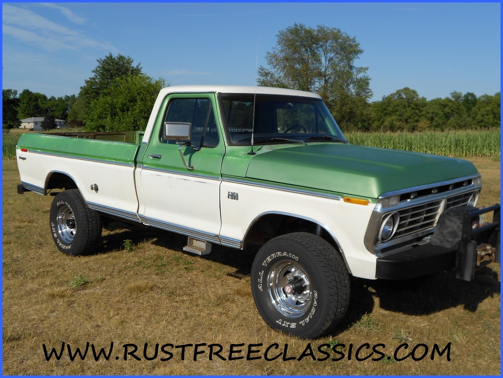 1973 F250 Highboy Ranger 390 4 speed Green White